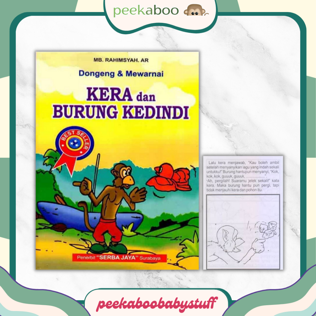 Jual BUKU CERITA ANAK - TEMA KERA DAN BURUNG KEDINDI || DONGENG ...