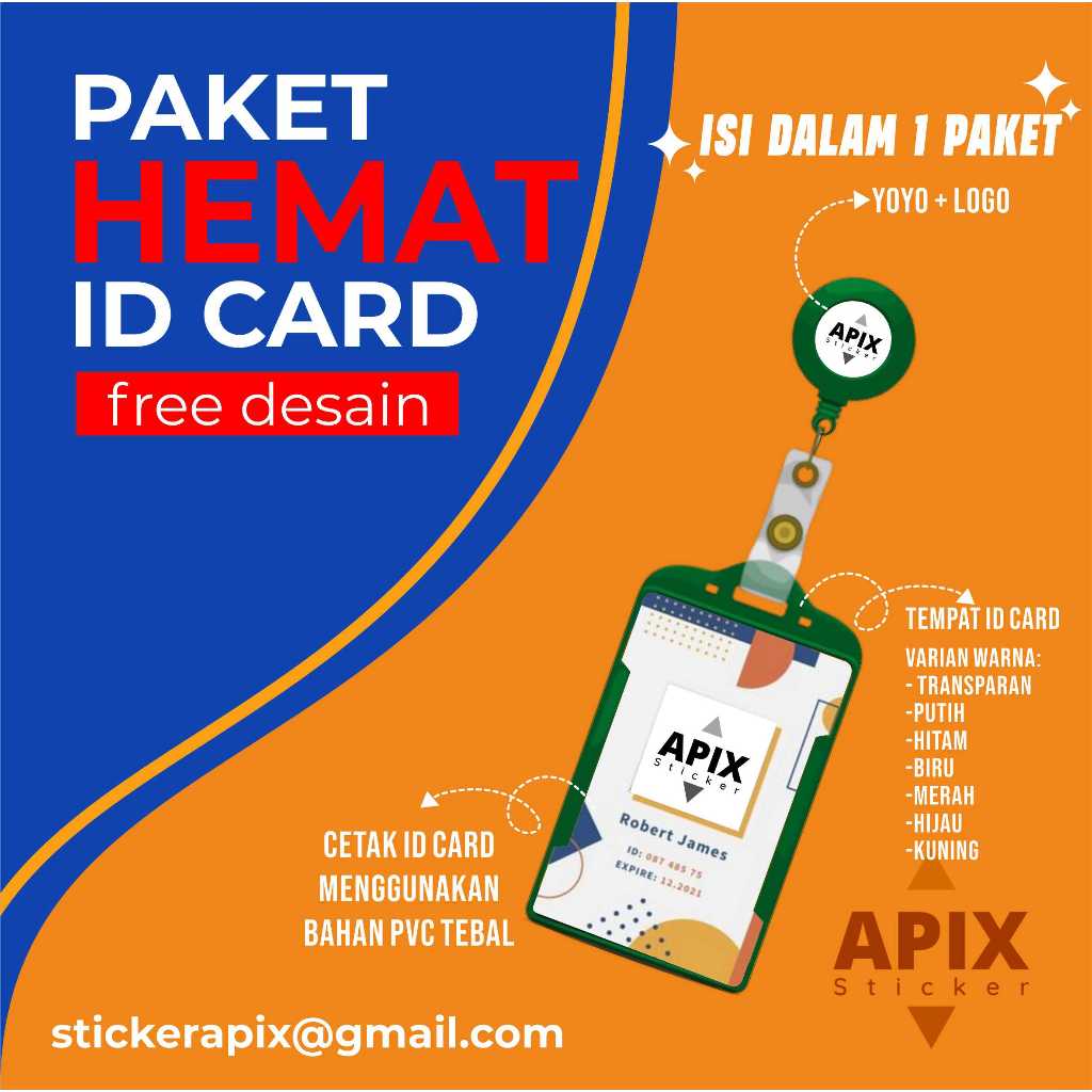 Jual PAKET HEMAT ID CARD/ ID CARD PVC / ID CARD CUSTOM / ID CARD SATUAN ...