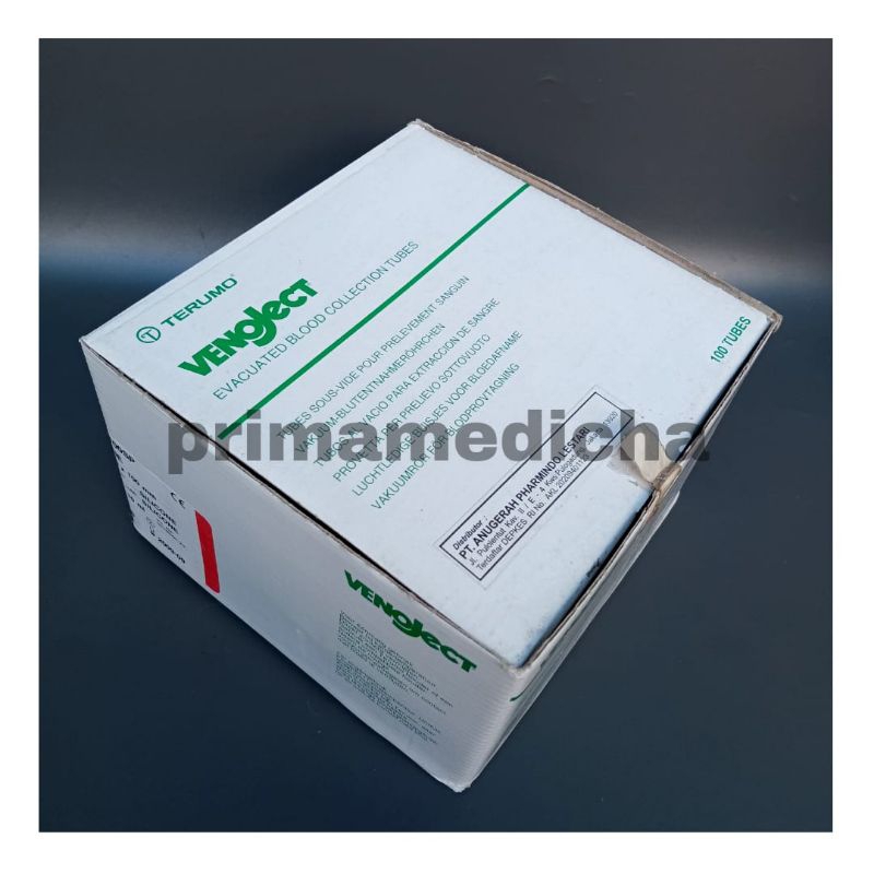 Jual Tabung Darah Kaca 10 ML Tutup Silikon TERUMO Venoject isi 100 pcs ...