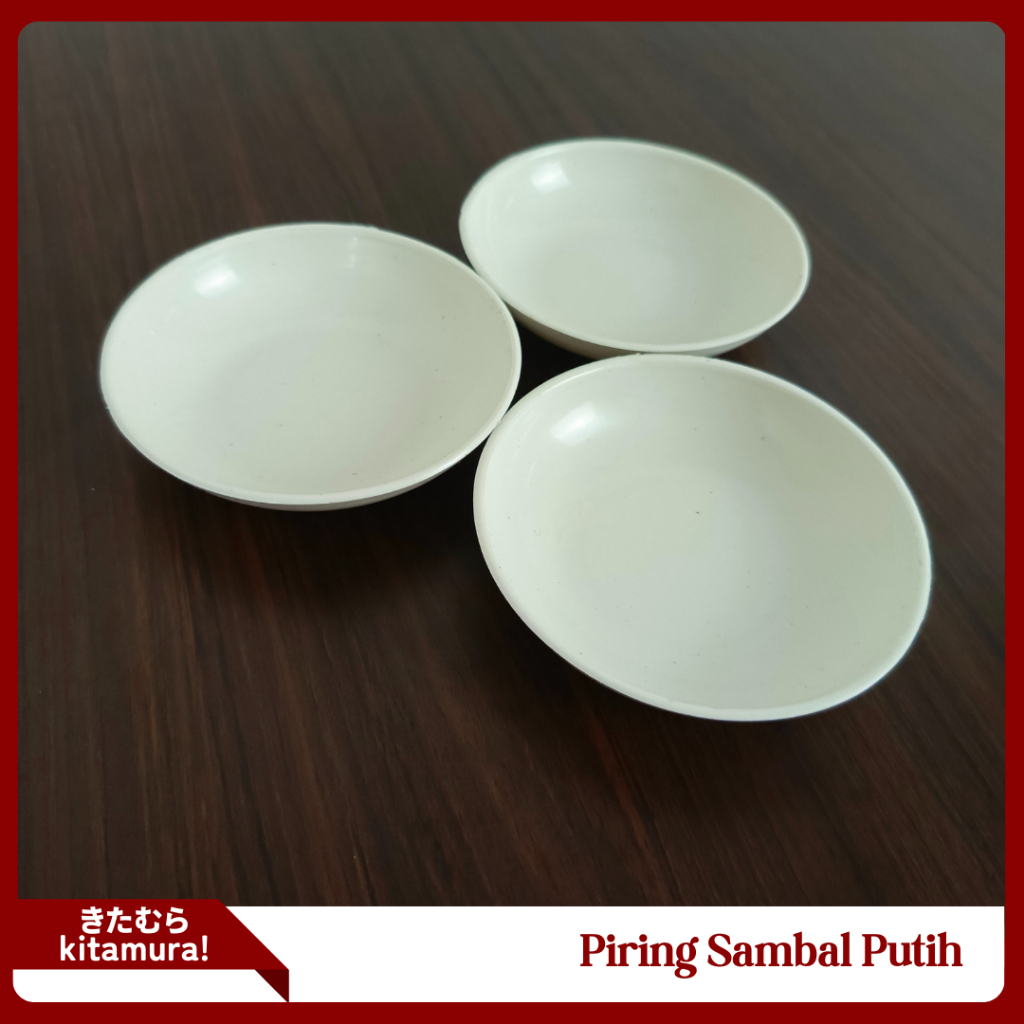 Jual Piring Sambal Bulat Putih Piring Saus Bulat Plastik Tebal Anti ...