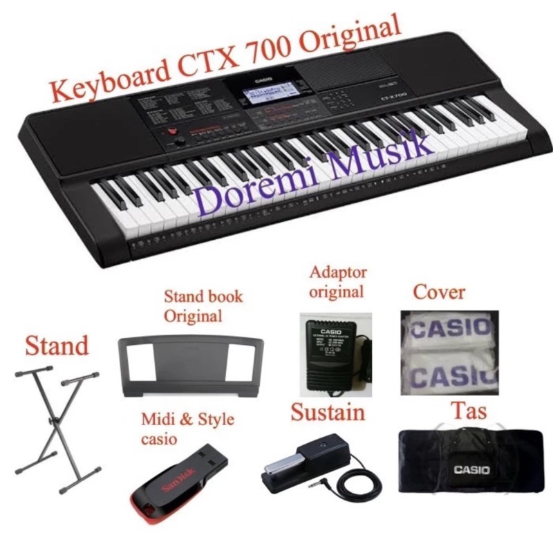Jual keyboard casio CTX 700 original | Shopee Indonesia