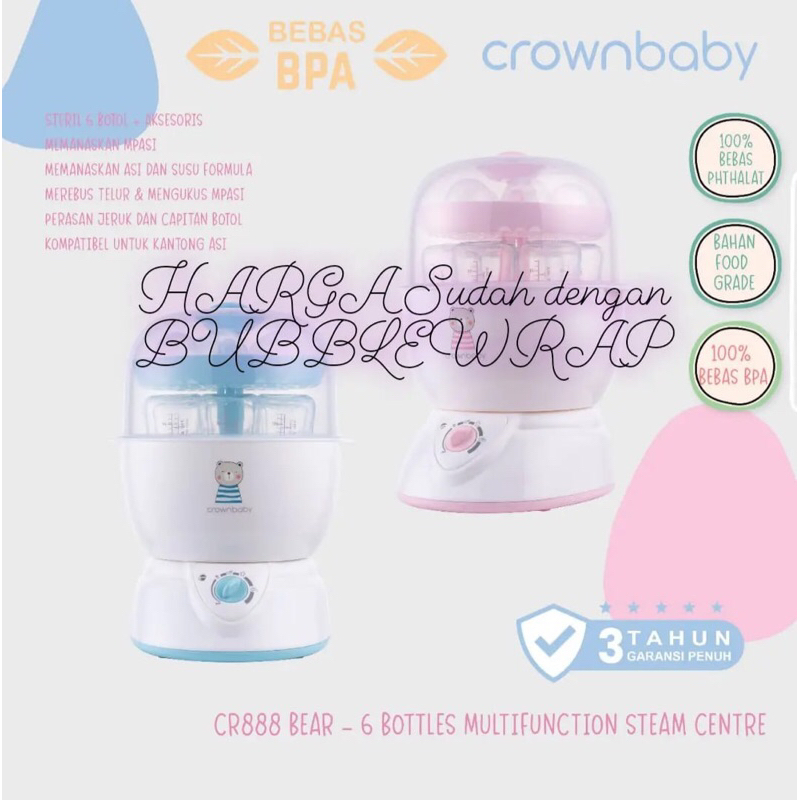 Jual CROWN Baby CR 888 Sterilizer Warmer 6 in 1 , Multifungsi ...