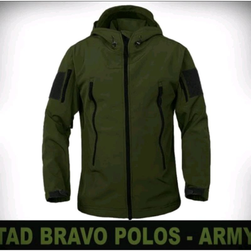 Jual jaket gunung tactical bravo polos / jaket motor pria jaket ...