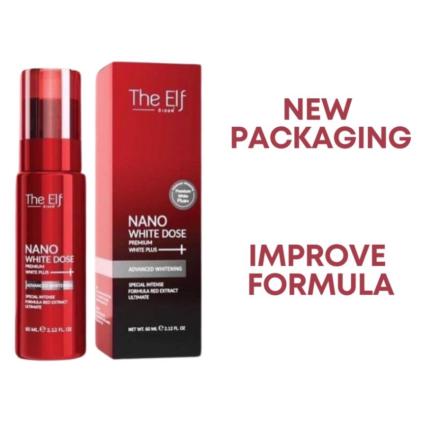 Jual Ready Stok New Packaging THE ELF NANO WHITE DOSE BODY SERUM 60ML ...