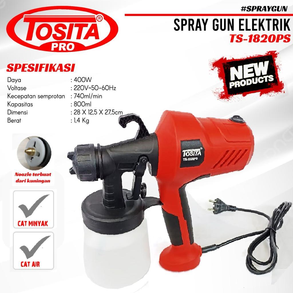 Jual TOSITA Electric Spray Gun TS 1820PS / Spet Cat Elektrik Spray gun ...
