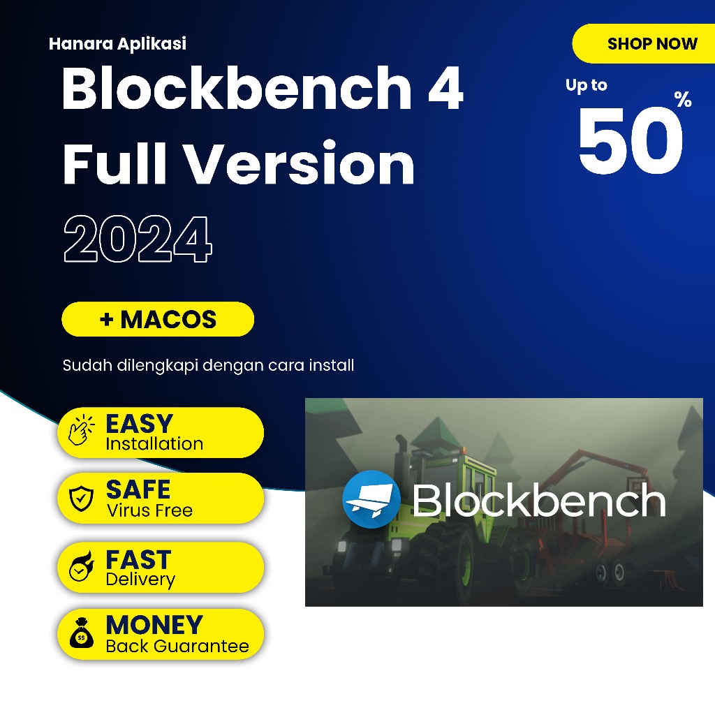 Jual Software 3D Modeling: Blockbench 4 [MAC] | Shopee Indonesia