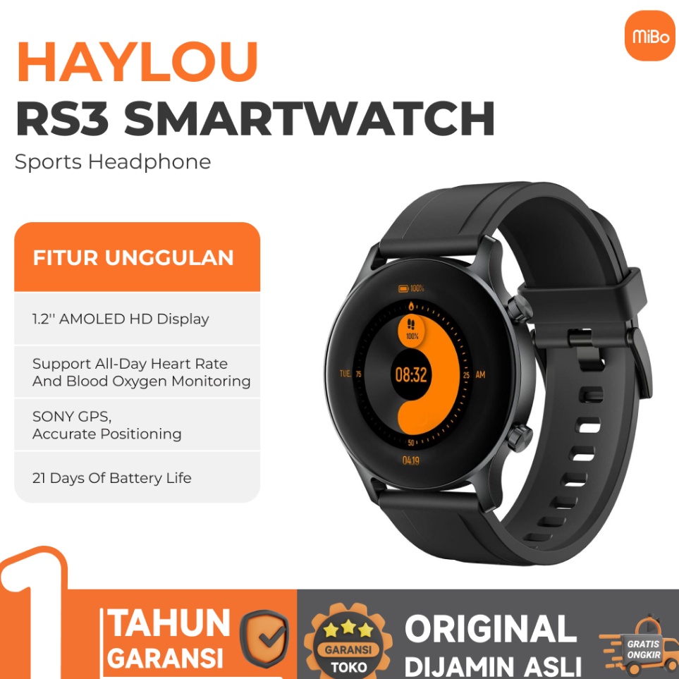 Jual Model Terkini Haylou RS3 LS4 Smartwatch Amoled GPS SpO2 5 ATM ...