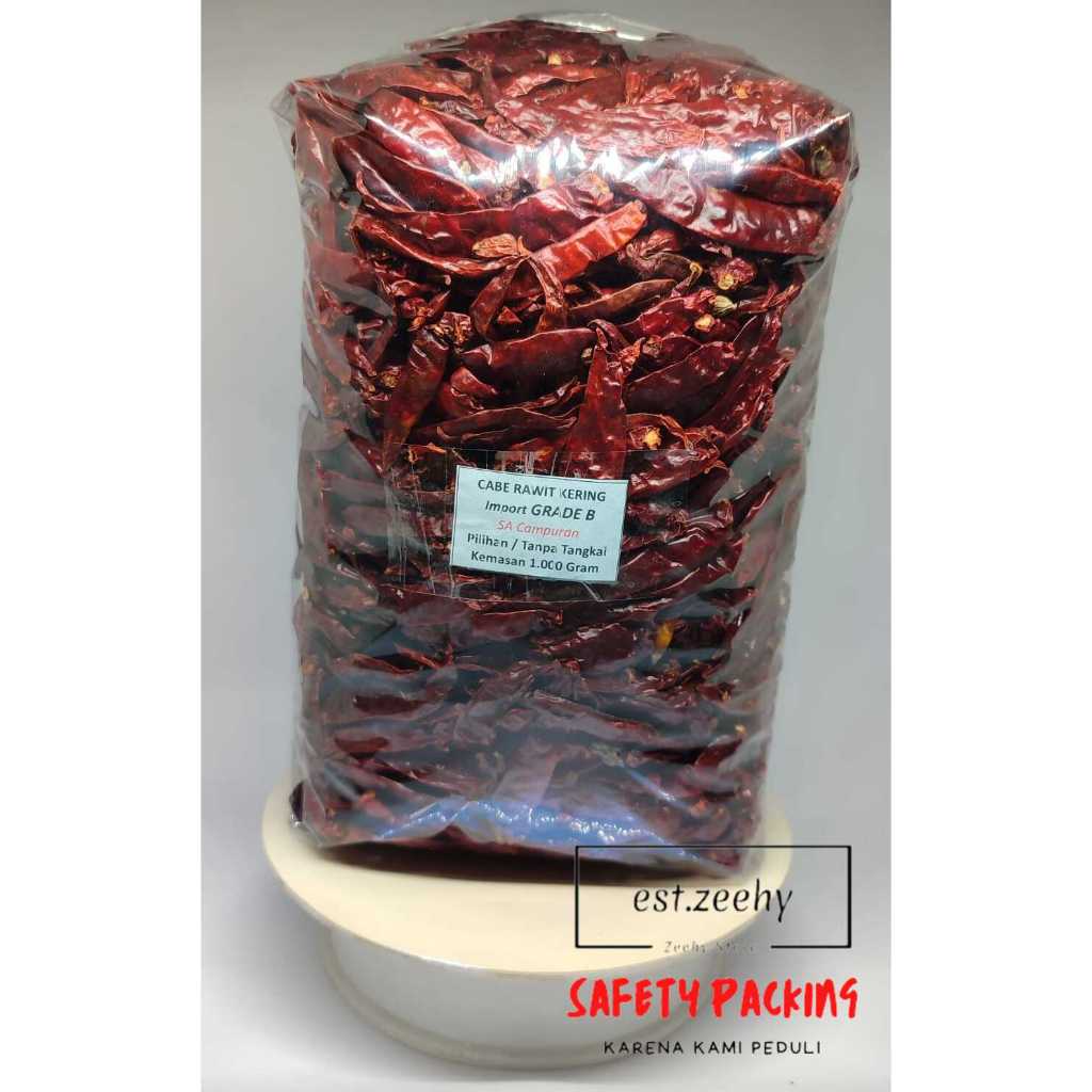 Jual CABE KERING RAWIT TEJA TANPA TANGKAI DAN UTUH GRADE B - KEMASAN 1 ...