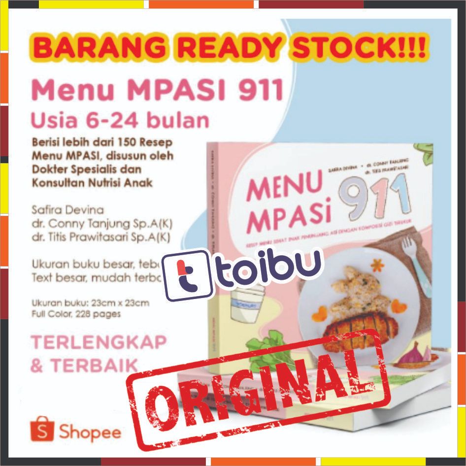 Jual Buku Menu MPASI 911 Chef Safira Devina | Shopee Indonesia