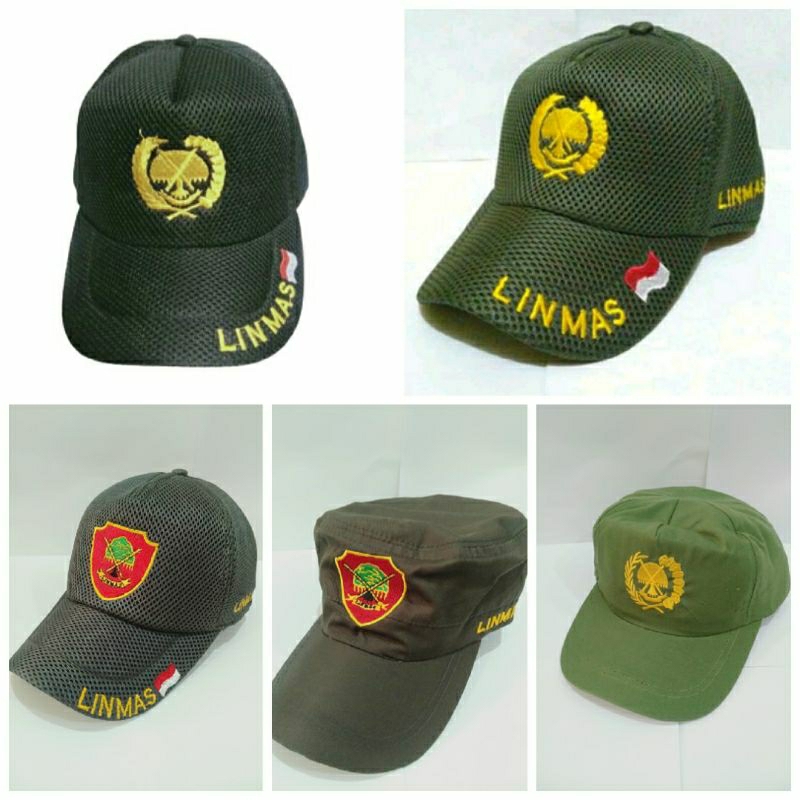 Jual Topi linmas promo topi linmas murah hansip | Shopee Indonesia