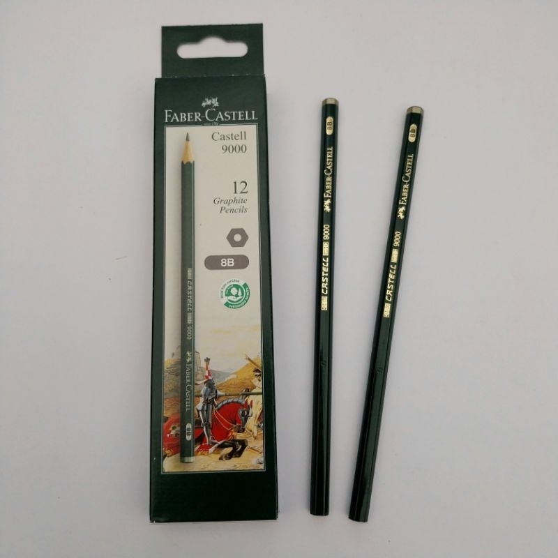 Jual (12 pcs) Pensil Faber-Castell 8B | Shopee Indonesia