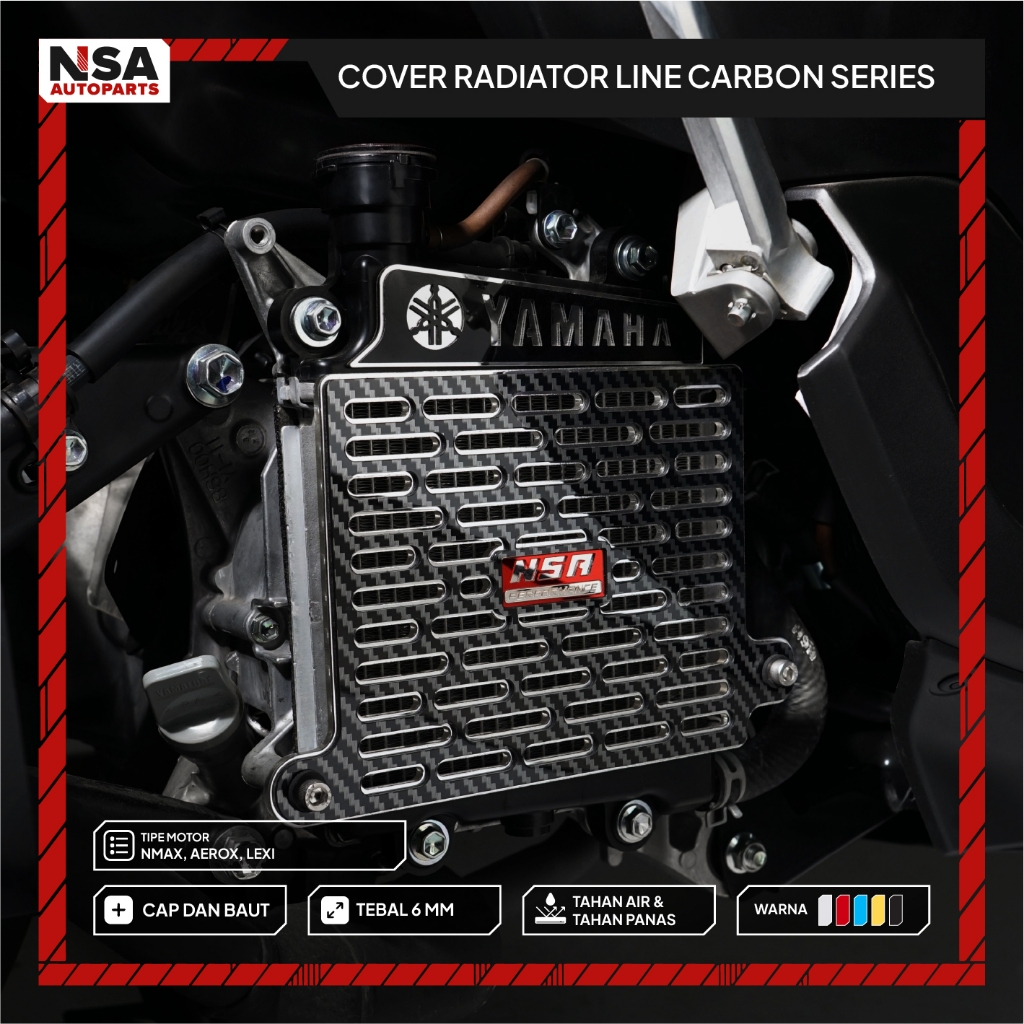 Jual COVER RADIATOR LINE SERIES NMAX,AEROX,LEXI NEW/OLD TUTUP RADIATOR ...