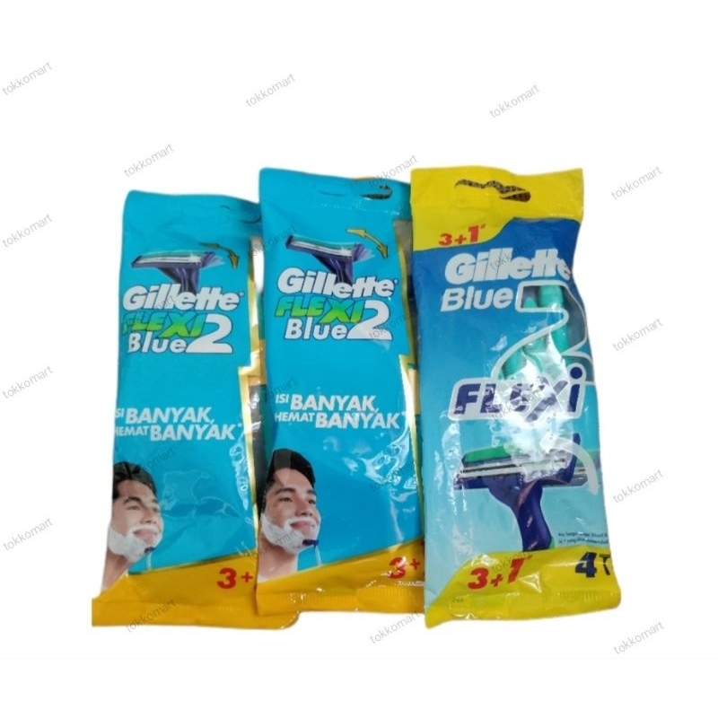 Jual Gillette Blue 2 Flexi 3+1 | Shopee Indonesia