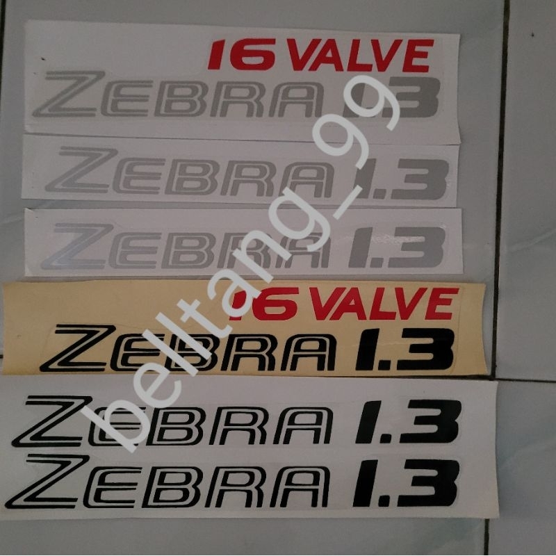 Jual Stiker pintu daihatsu zebra 1.3.16 valve/sticker zebra 1.3.16 ...
