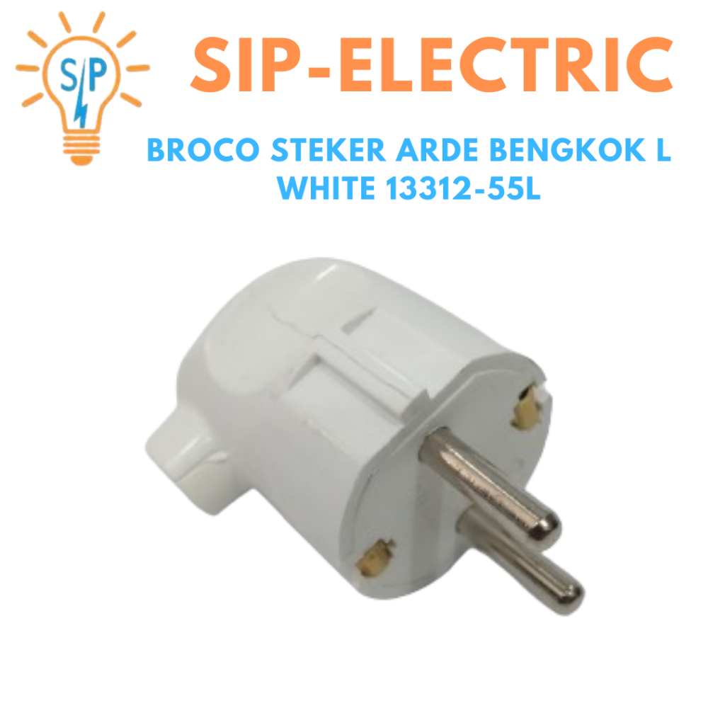 Jual Broco Steker New Arde Putih Bengkok L 13312-55 L / Broco White ...