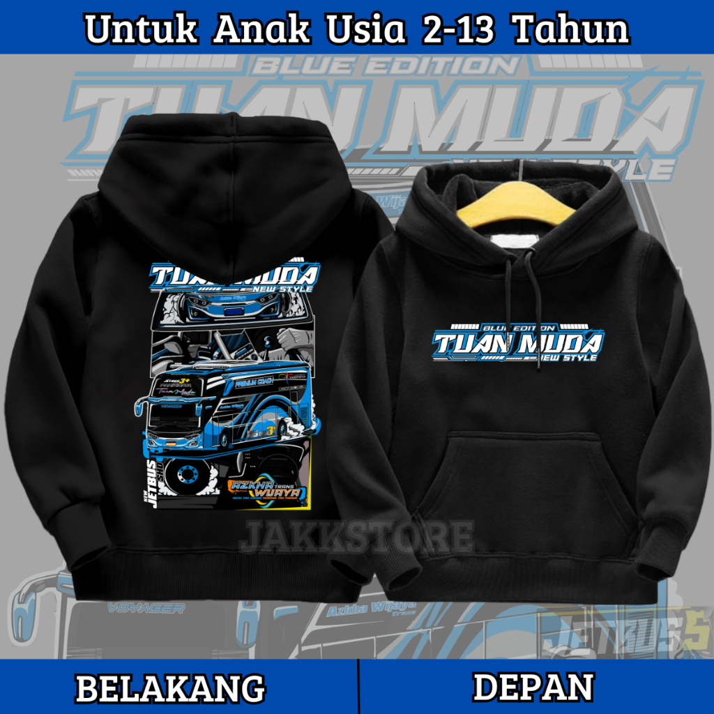 Jual Hoodie Anak Usia 2 3 4 5 6 7 8 9 10 11 12 13 Tahun /Jaket Bus KIDS ...