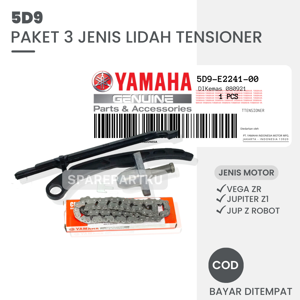 Jual 5D9 PAKET TENSIONER VEGA ZR / HEMAT 3 JENIS ( KARET TENSIONER ...