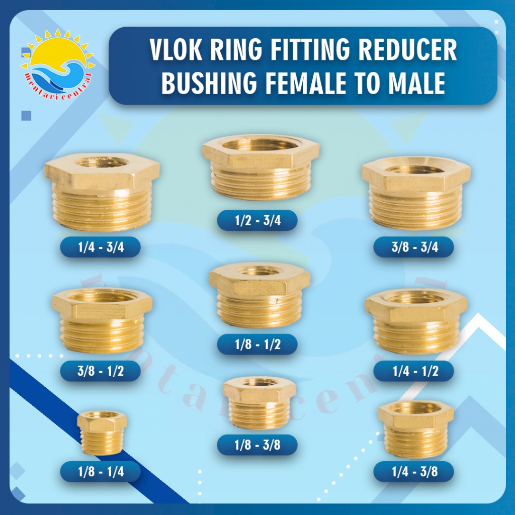 Jual Vlok Ring / Vlock Sock / Reducer Bushing / Nepel Kuningan Semua ...