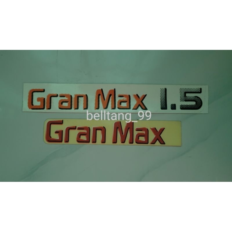 Jual Stiker tulisan grand max 1.5/stiker tulisan grand max/stiker ...
