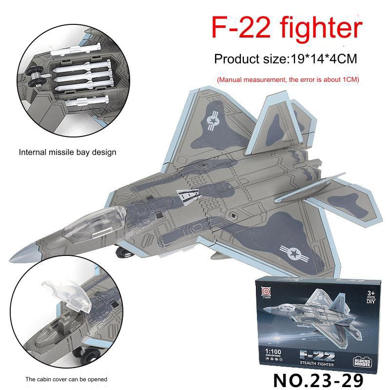 Jual F-22 Stealth Fighter Model Block - Blok Susun Pesawat F-22 ...