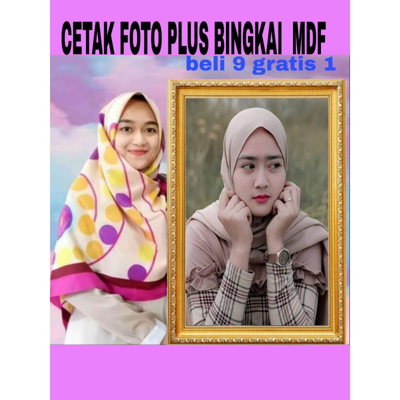 Jual CETAK FOTO UK 10R SUDAH SAMA BINGKAI | Shopee Indonesia