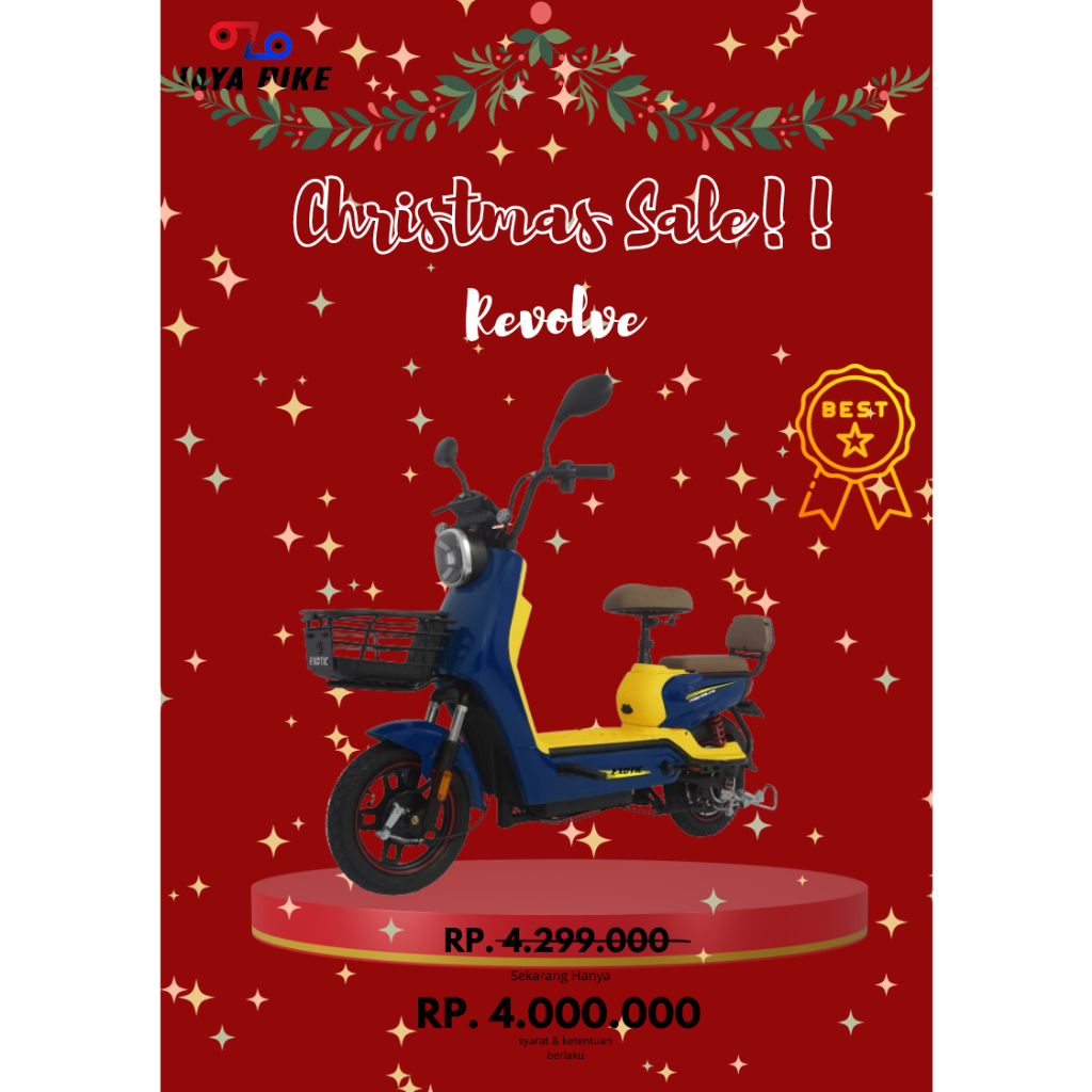 Jual Sepeda Listrik E-Bike EXOTIC REVOLVE | Shopee Indonesia