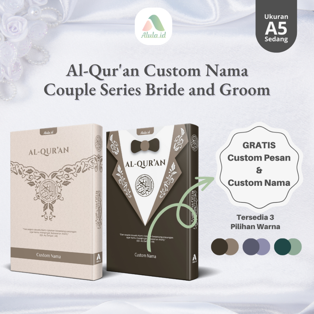 Jual Al-Quran Couple Pasangan AlQuran Kado Seserahan Hampers Nikahan ...