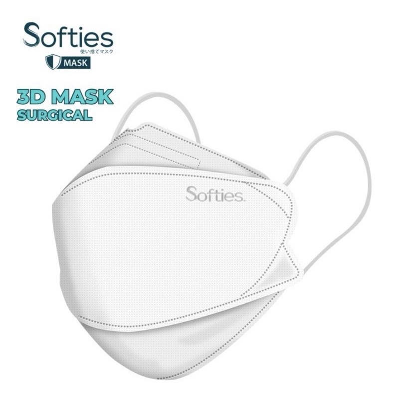 Jual Softies 3D Surgical Mask | Masker Softies 3D | Model KF94 1box isi ...