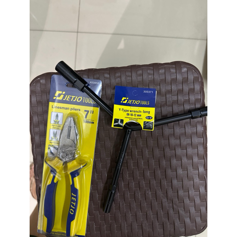 Jual paket kunci Y LONG 8-10-12mm dan tang kombinasi 7” JETJO TOOLS ...