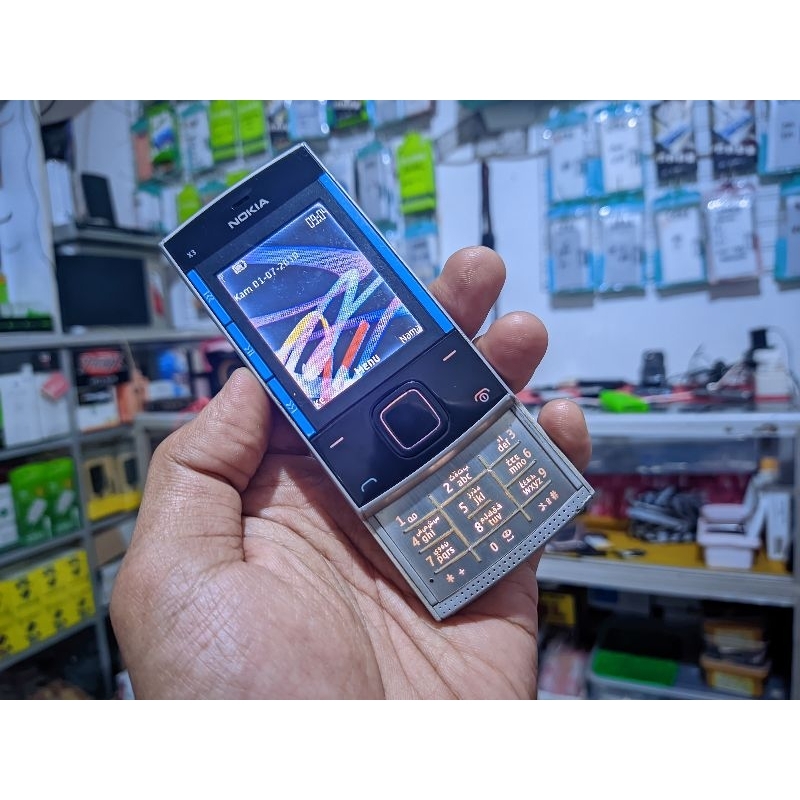 Jual Nokia X3-00 Blue Original , Dual Stereo Speaker , Keypad Arab | Shopee Indonesia