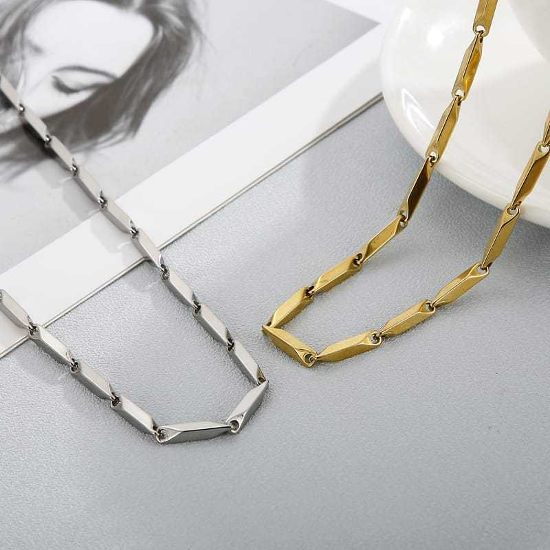Jual KALUNG TITANIUM PADI PRIA ANTI KARAT TIDAK LUNTUR TERBARU. KALUNG ...