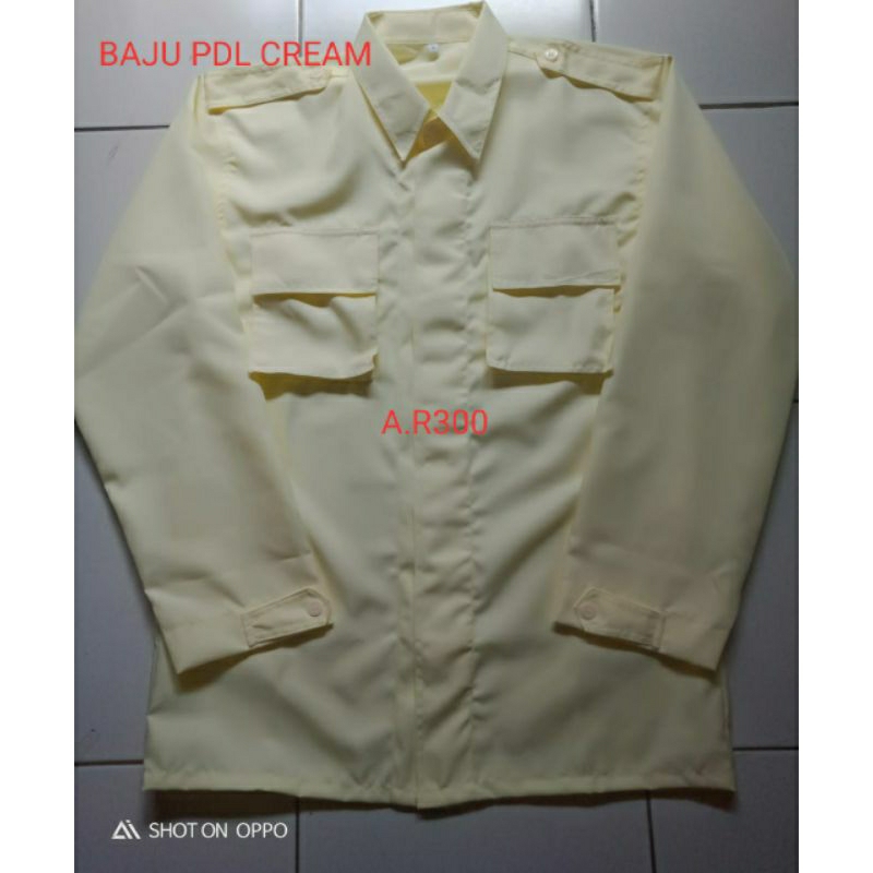 Jual Baju Pdl Satpam Cream Terbaru Bahan Haigt Twist Halus Atasan ...