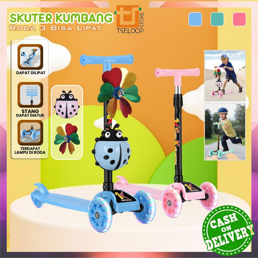 Jual OFM-M95 Mainan Otopet Scooter Anak Otoped Kumbang Skuter Anak Roda ...