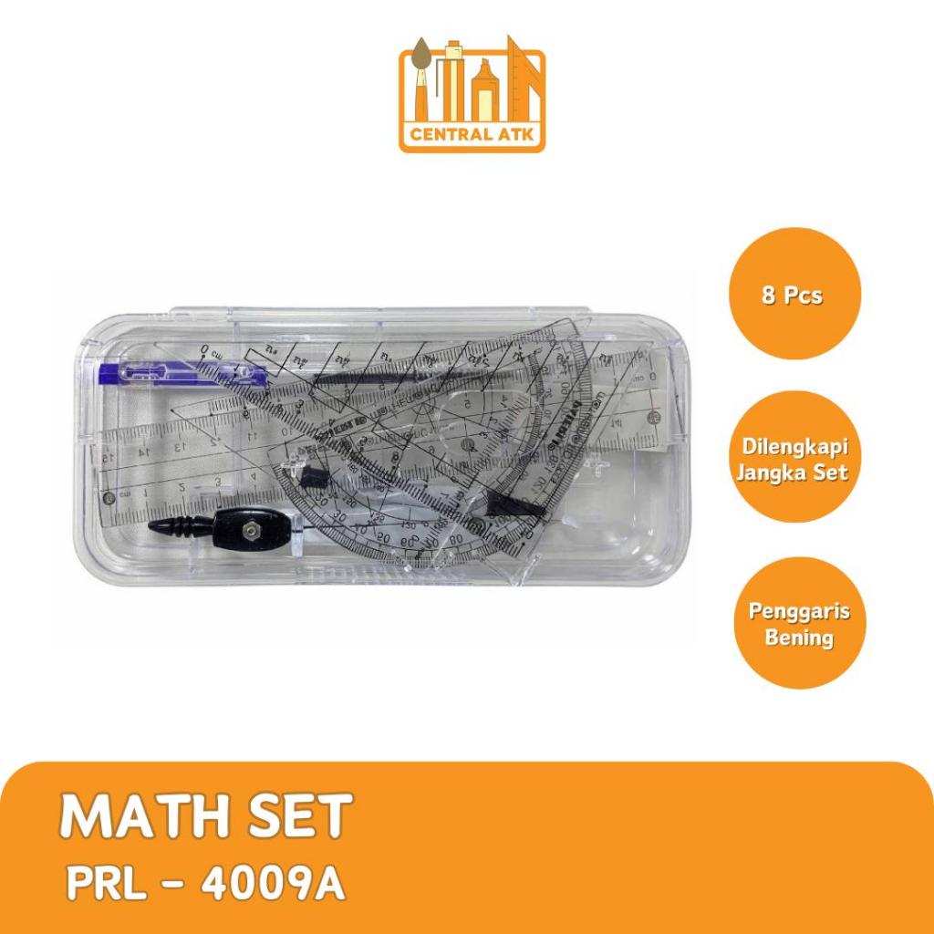 Jual MATH SET PRL-4009A | PAKET JANGKA PENGARIS BUSUR | Shopee Indonesia