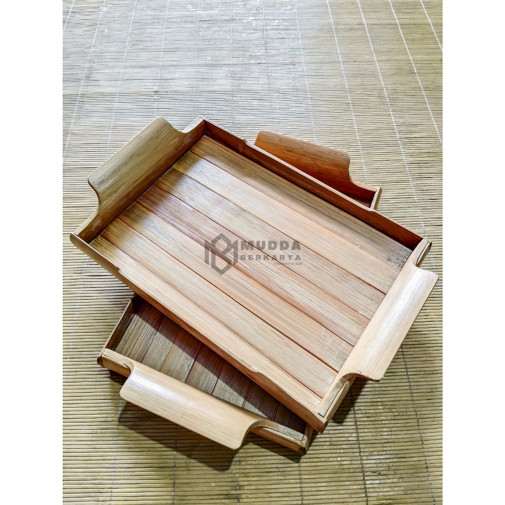 Jual Nampan Bambu Tray Baki Jepang Unik Bisa Custonm Nama/ Logo Nampan ...