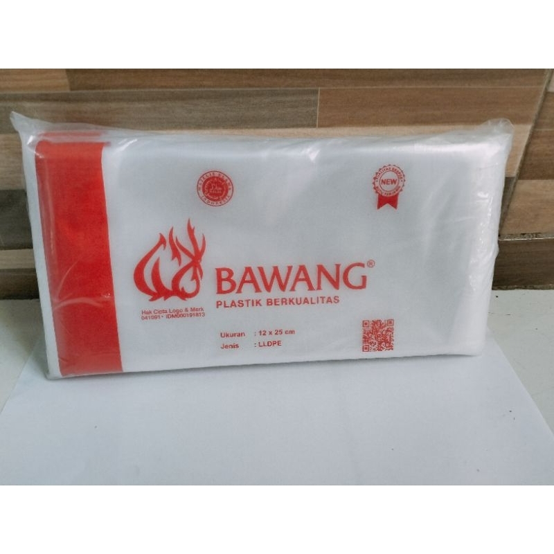 Jual PE BAWANG ( isi 5 bks ) uk.10 X 20 ( 1/4 kg) 12X25 (1/2 kg ) 15 X30 ( 1 kg )plastik es ...