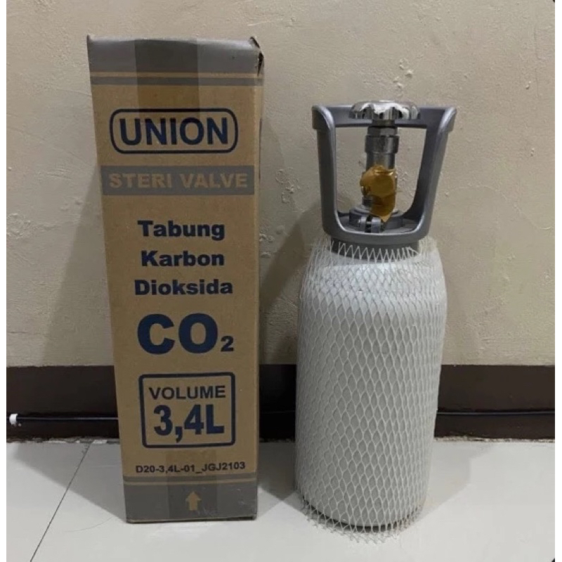 Jual Tabung Karbondioksida CO2 2kg (0,5m3) Aquascape + Isi 3,4L Food Grade | Shopee Indonesia