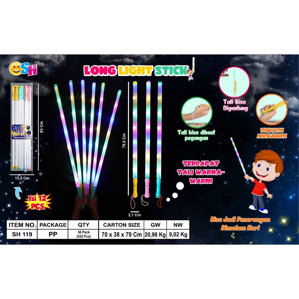 Jual DESAIN BARU TONGKAT LAMPU LED TONGKAT CAHAYA WARNA UNTUK FESTIVAL ...