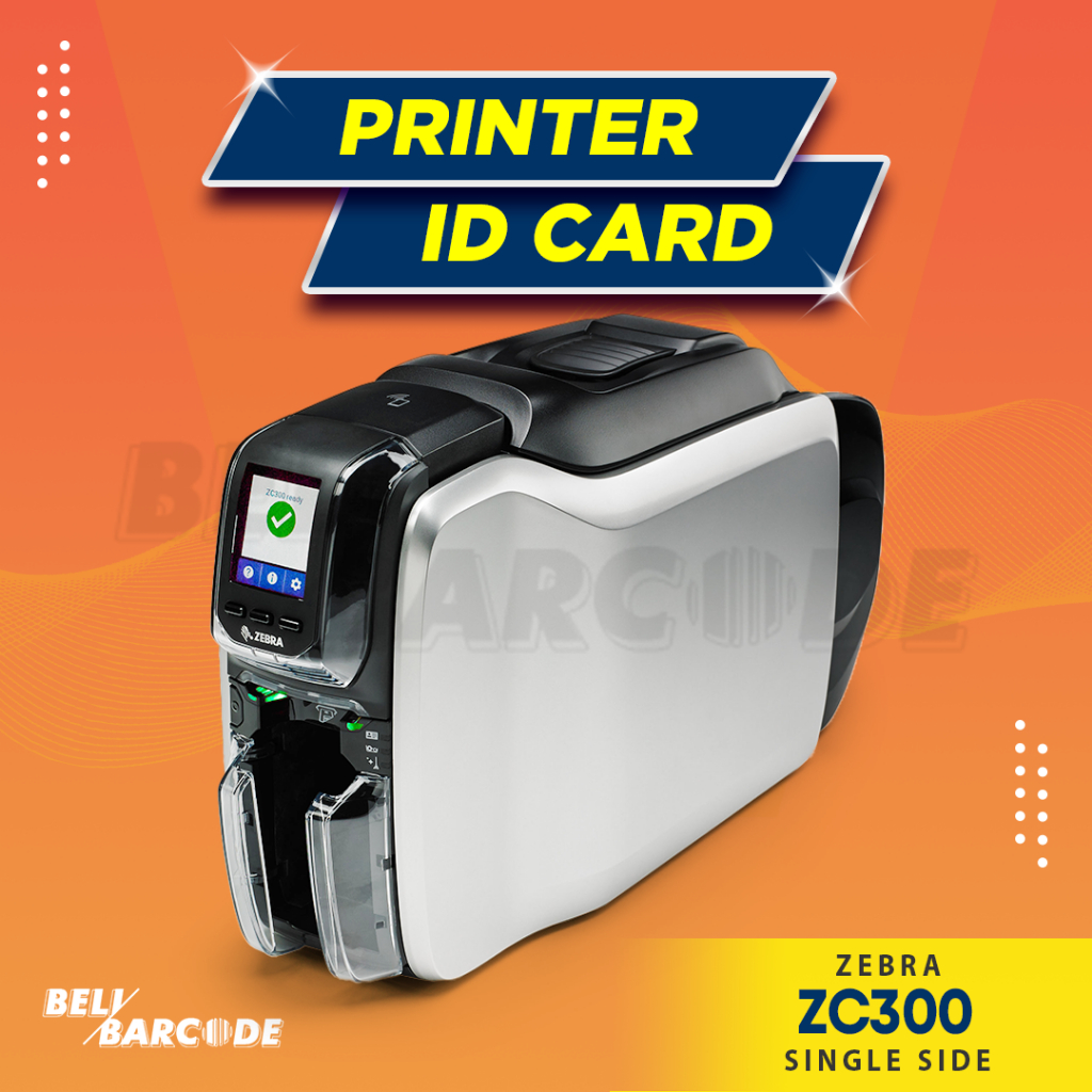 Jual ID Card Printer Zebra ZC300 Single Side Cetak Kartu PVC | Shopee Indonesia