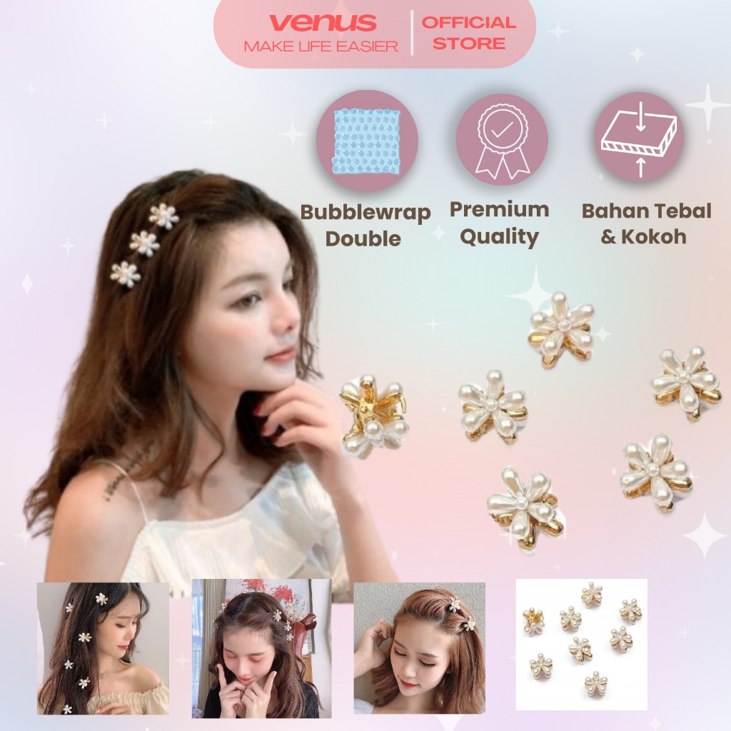 Jual VENUSJKT - Jepit Rambut Bunga Kecil Korea Mutiara Elegan Jepit ...