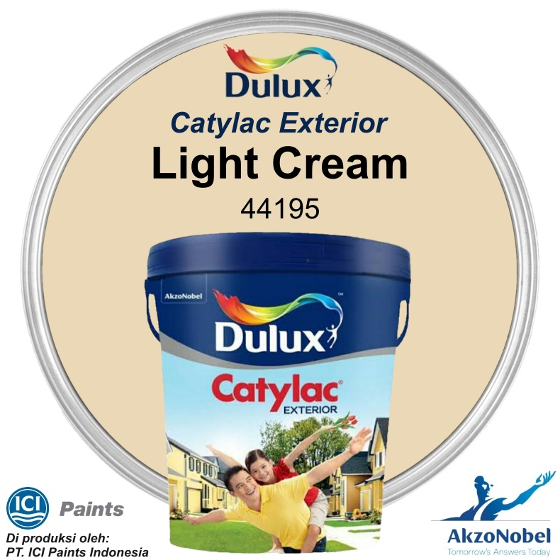 Jual CAT DULUX CATYLAC EXTERIOR 5 KG - LIGHT CREAM 44195 | Shopee Indonesia