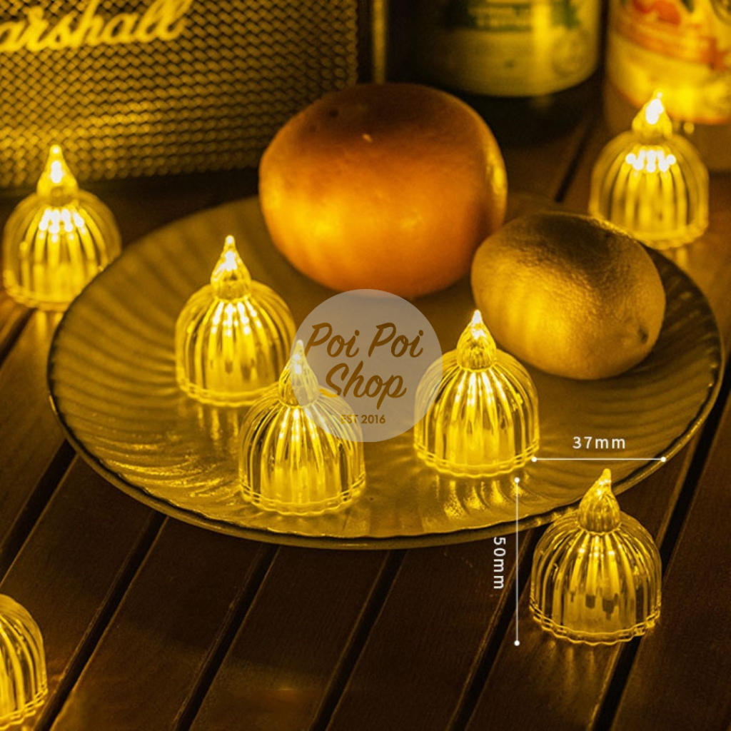 Jual Lilin LED PREMIUM Kubah Dome Idul Fitri Aesthetic Candle Smokeless ...