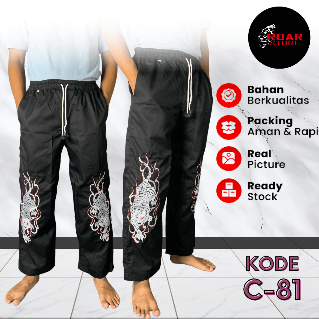 Jual Celana model komprang silat/ bela diri cowok/ priai bodir macan ...