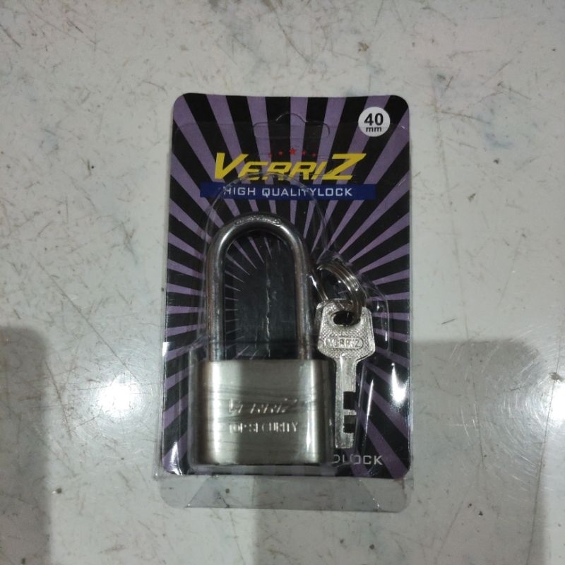 Jual Gembok nekel leher panjang VERRIZ 40 MM ( PANJANG ) | Shopee Indonesia
