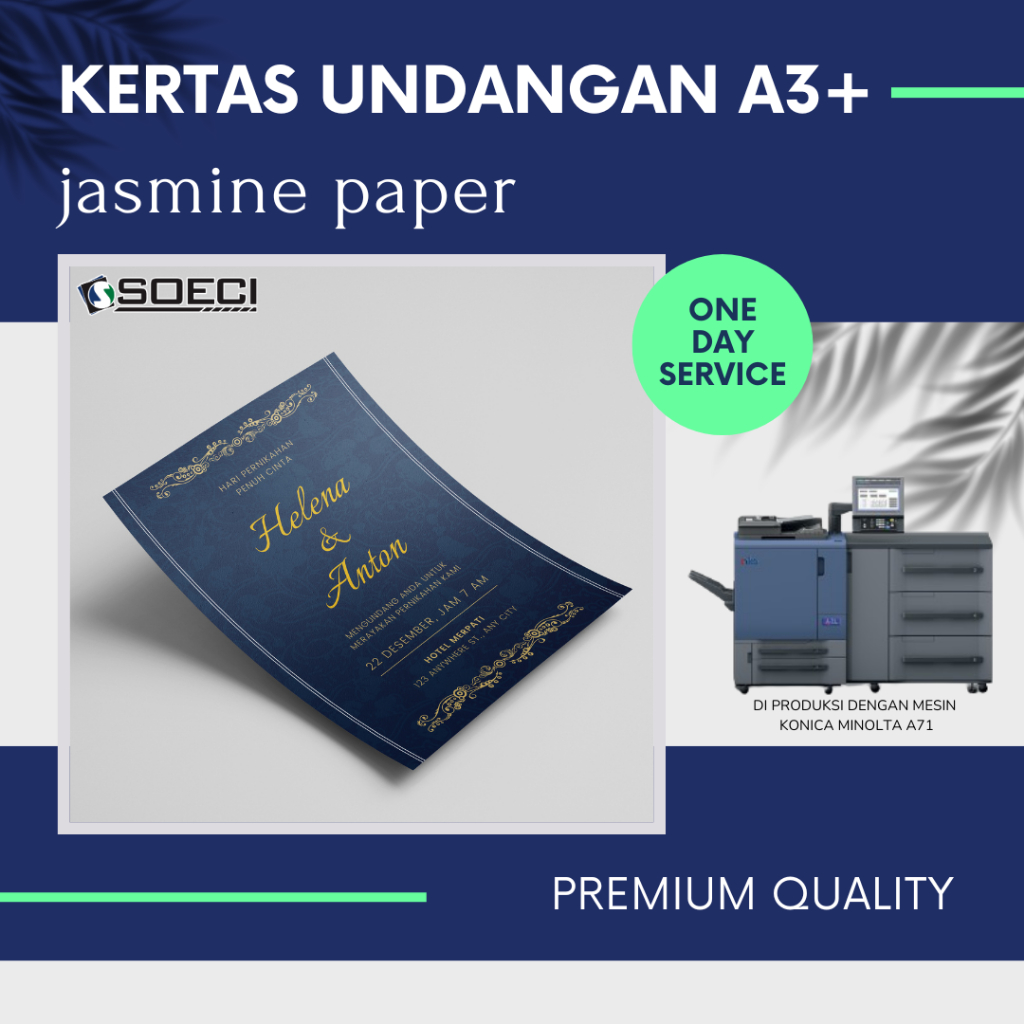 Jual PRINT KETAS UNDANGAN I PRINT KERTAS JASMINE A3 | Shopee Indonesia