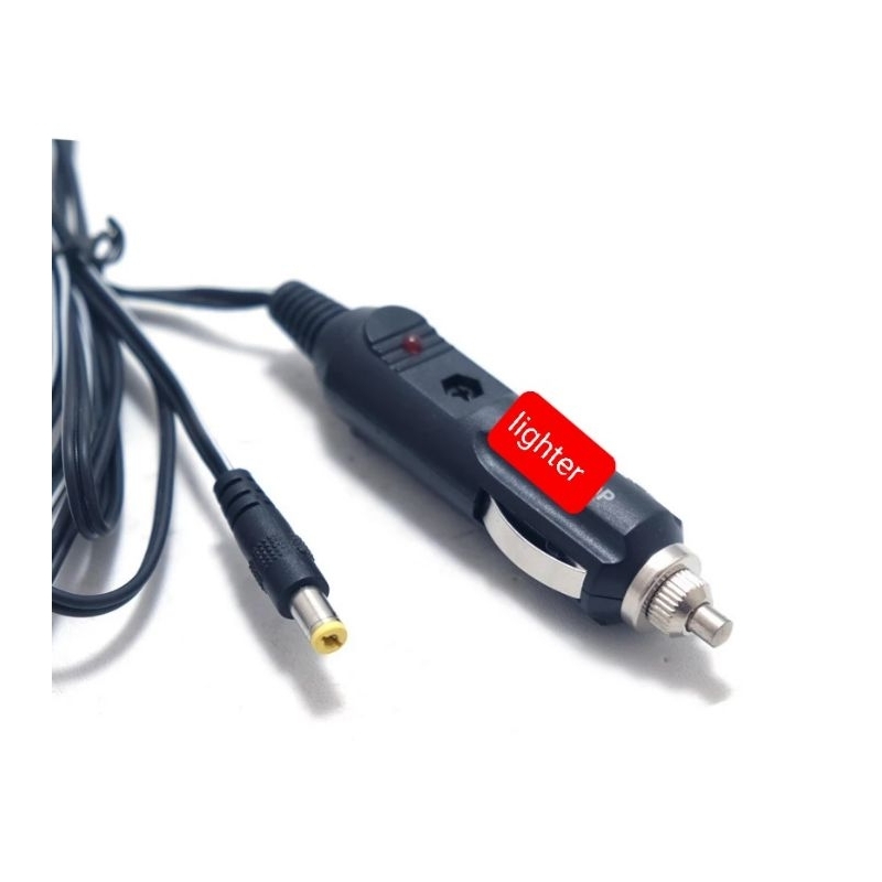 Jual Adapter converter lighter colokan aki mobil to DC Jack DC 5.5x2 ...