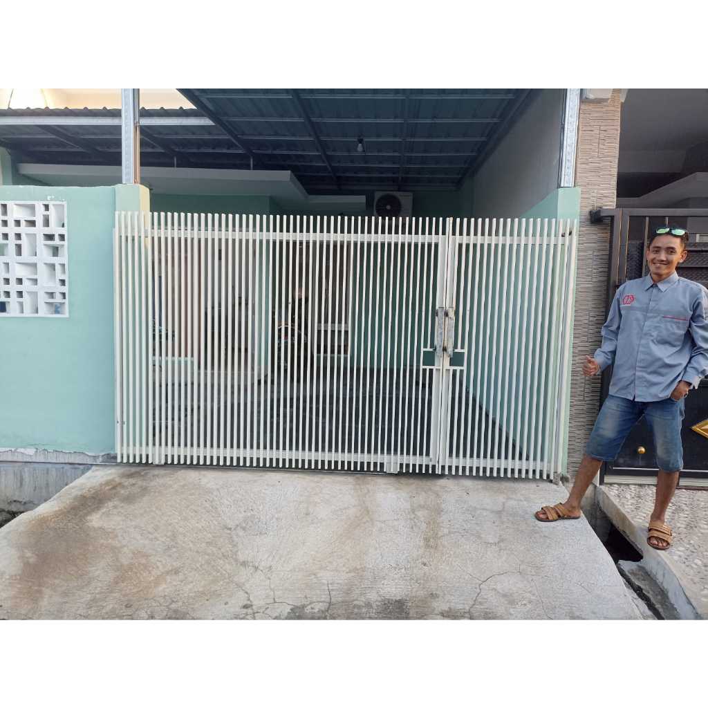 Jual Pagar minimalis rong 5cm murah / pagar besi minimalis sidoarjo ...