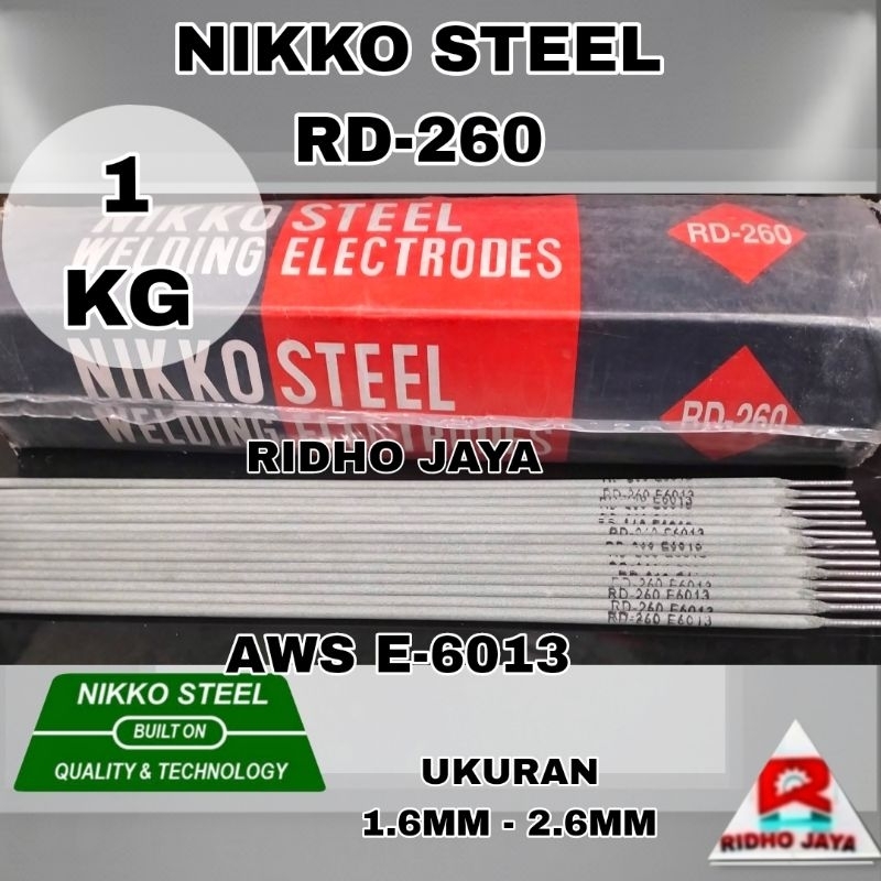 Jual Kawat Las RD260 1,6mm 2mm Nikko Steel Elektroda RD 260 1.6mm 2mm 2.6mm Welding Electrode ...