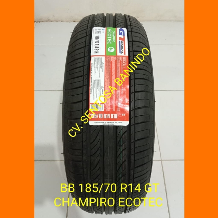 Jual BAN BARU 185/70 R14 GT CHAMPIRO ECOTEC | Shopee Indonesia