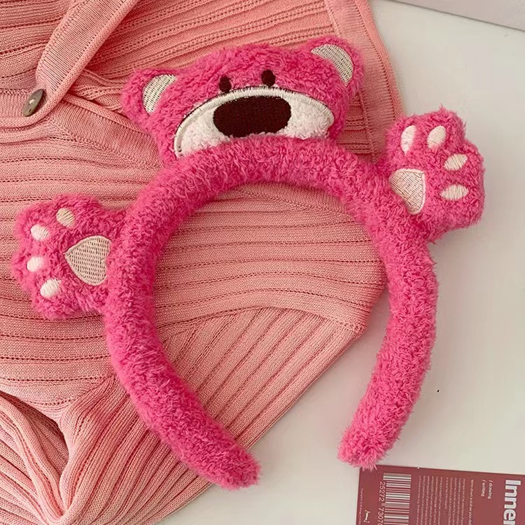 Jual (Hello Girl)B108 Bando Fluffy Bando Wanita Motif Kartun Gaya Korea ...